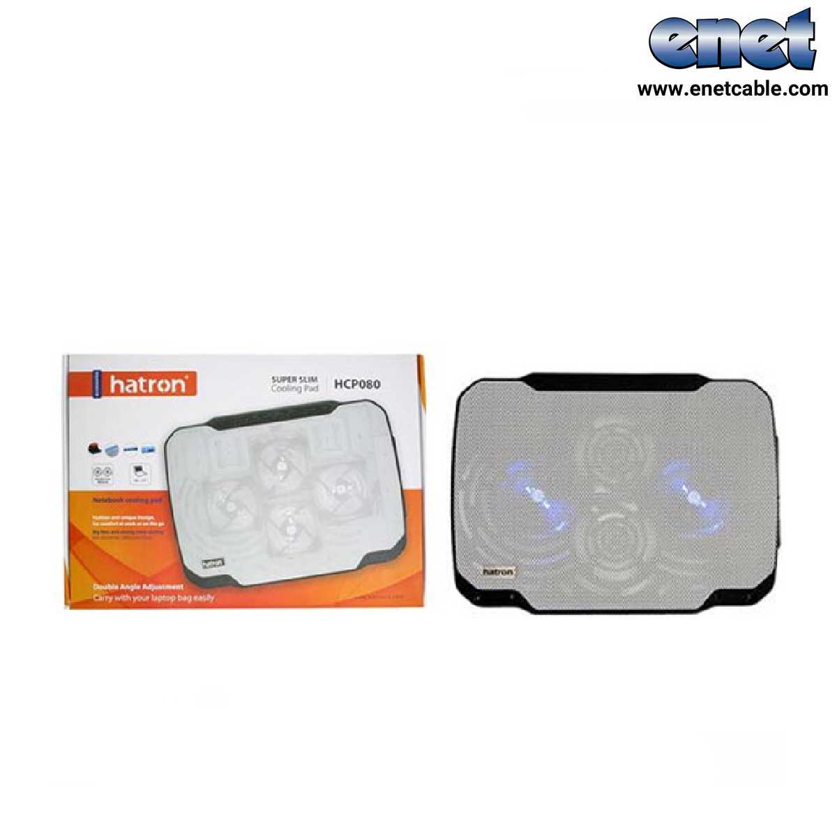 خرید و قیمت عمده کول پد دو فن هترون مدل HCP080 ⭐️| فروشگاه ای‌نت