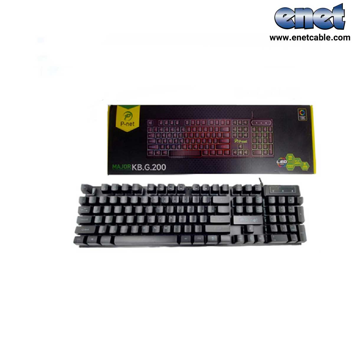 خرید و قیمت عمده کیبورد سیم دار PNET-KB.G200 ⭐️| فروشگاه ای‌نت