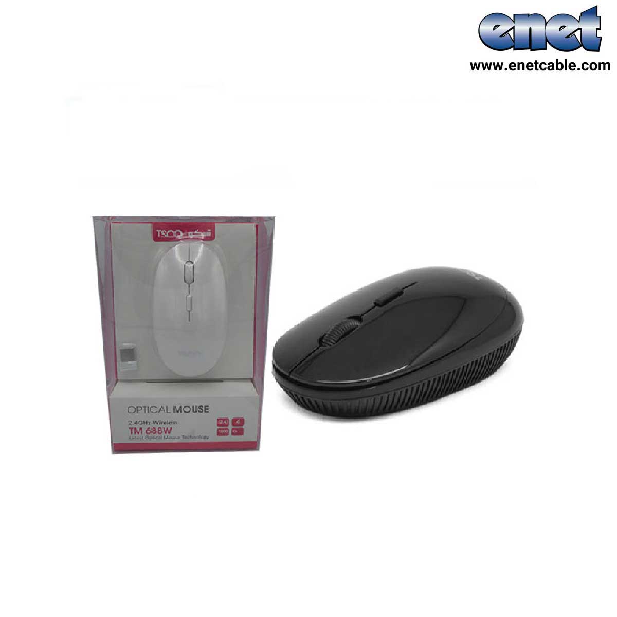 خرید و قیمت عمده موس بیسیم تسکو مدل TM-688W مشکی ⭐️| فروشگاه ای‌نت