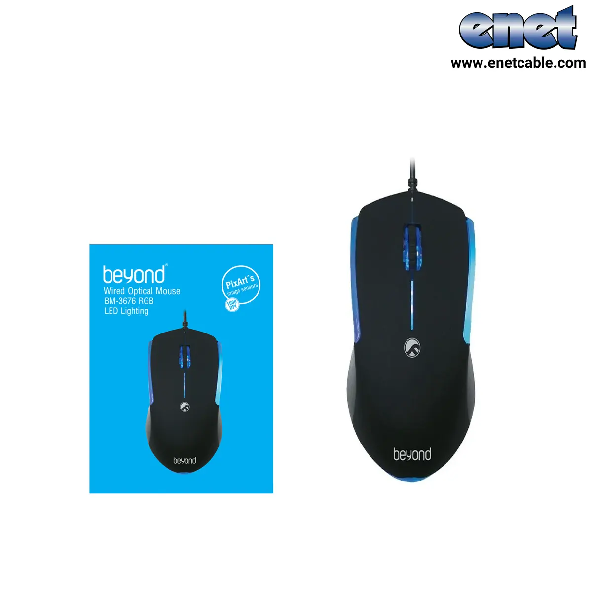 خرید و قیمت عمده موس باسیمRGBبیاند فراسو مدل BM-3676 ⭐️| فروشگاه ای‌نت