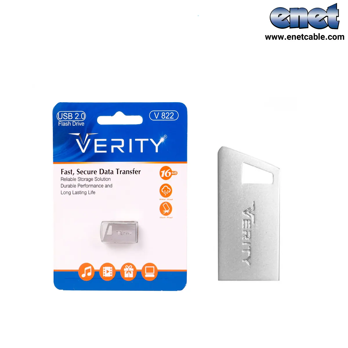 خرید و قیمت عمده فلش ۱۶ گیگ Verity V822 ⭐️| فروشگاه ای‌نت