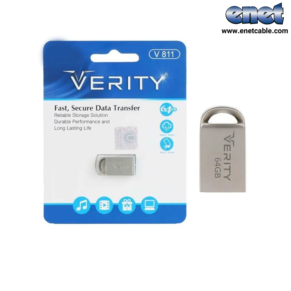 خرید و قیمت عمده فلش ۶۴ گیگ Verity مدل V811 USB3.0 ⭐️| فروشگاه ای‌نت