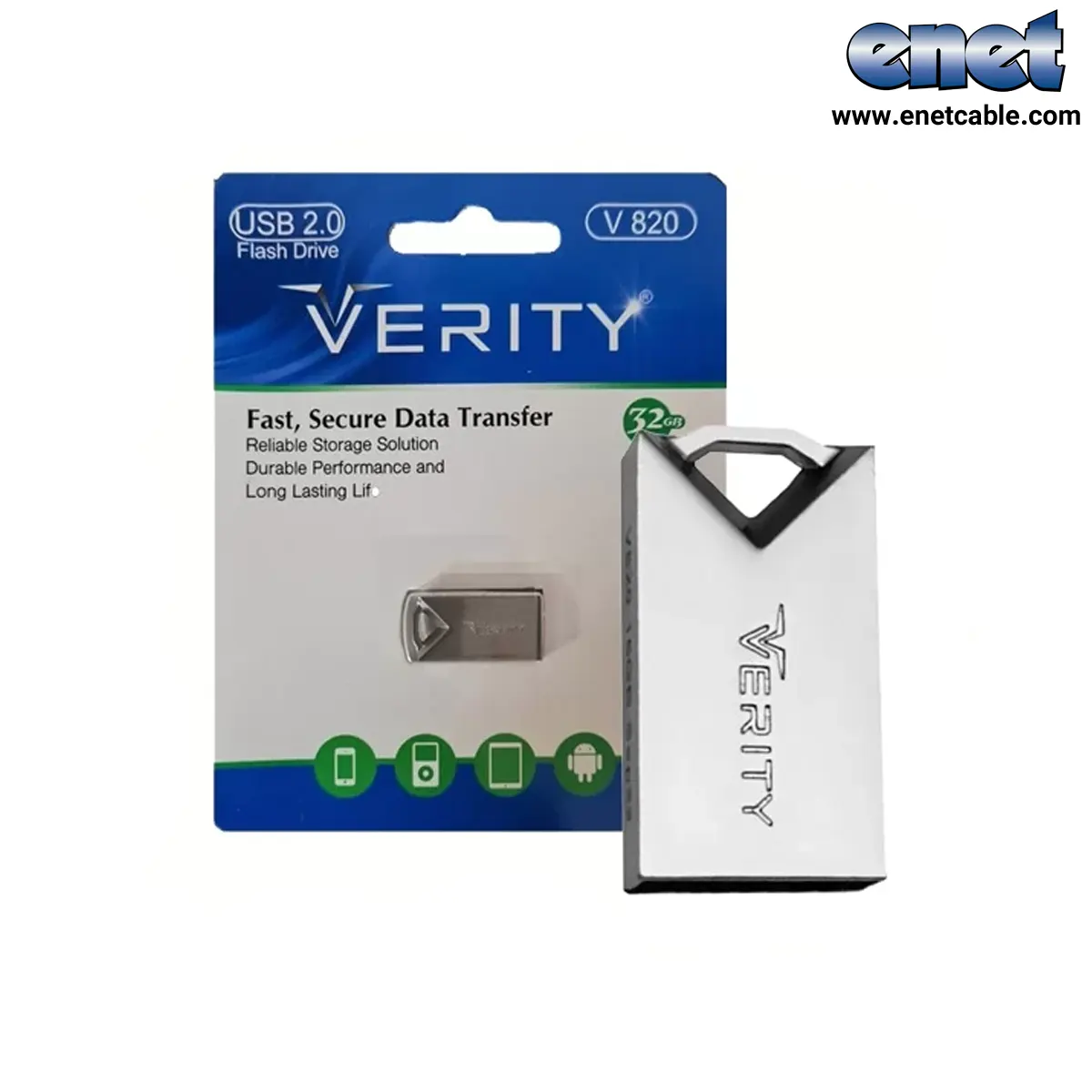 خرید و قیمت عمده فلش۳۲ گیگ وریتی VERITY V820 ⭐️| فروشگاه ای‌نت
