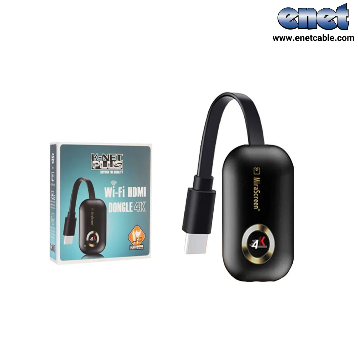 خرید و قیمت عمده دانگل HDMI بیسیم Knet PLUS-2160 ⭐️| فروشگاه ای‌نت