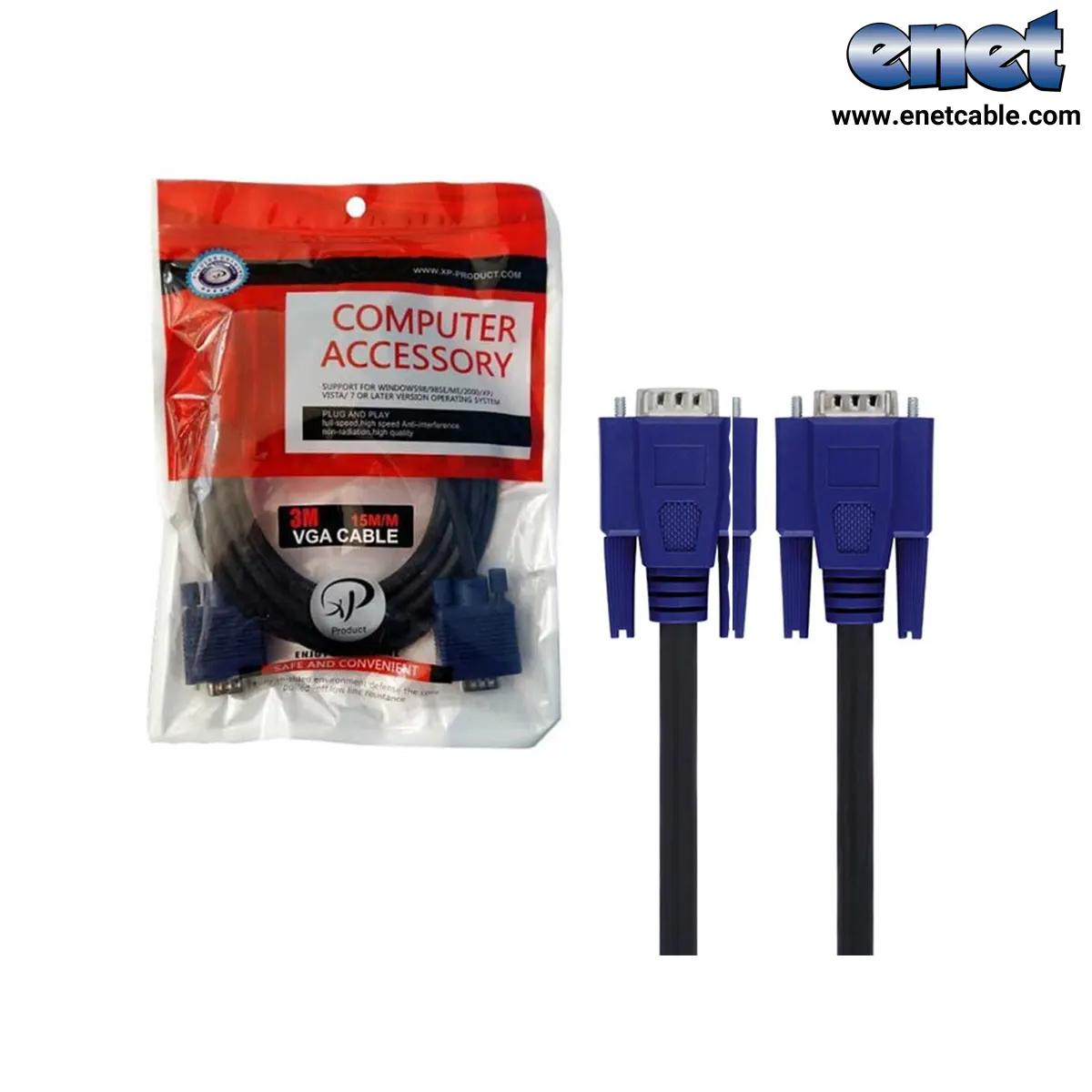 خرید و قیمت عمده کابل XP-Product VGA 3m ⭐️| فروشگاه ای‌نت