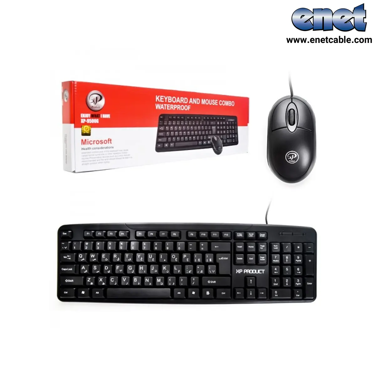 خرید و قیمت عمده کیبورد و موس سیمدار ایکس پی xp-11600 ⭐️| فروشگاه ای‌نت