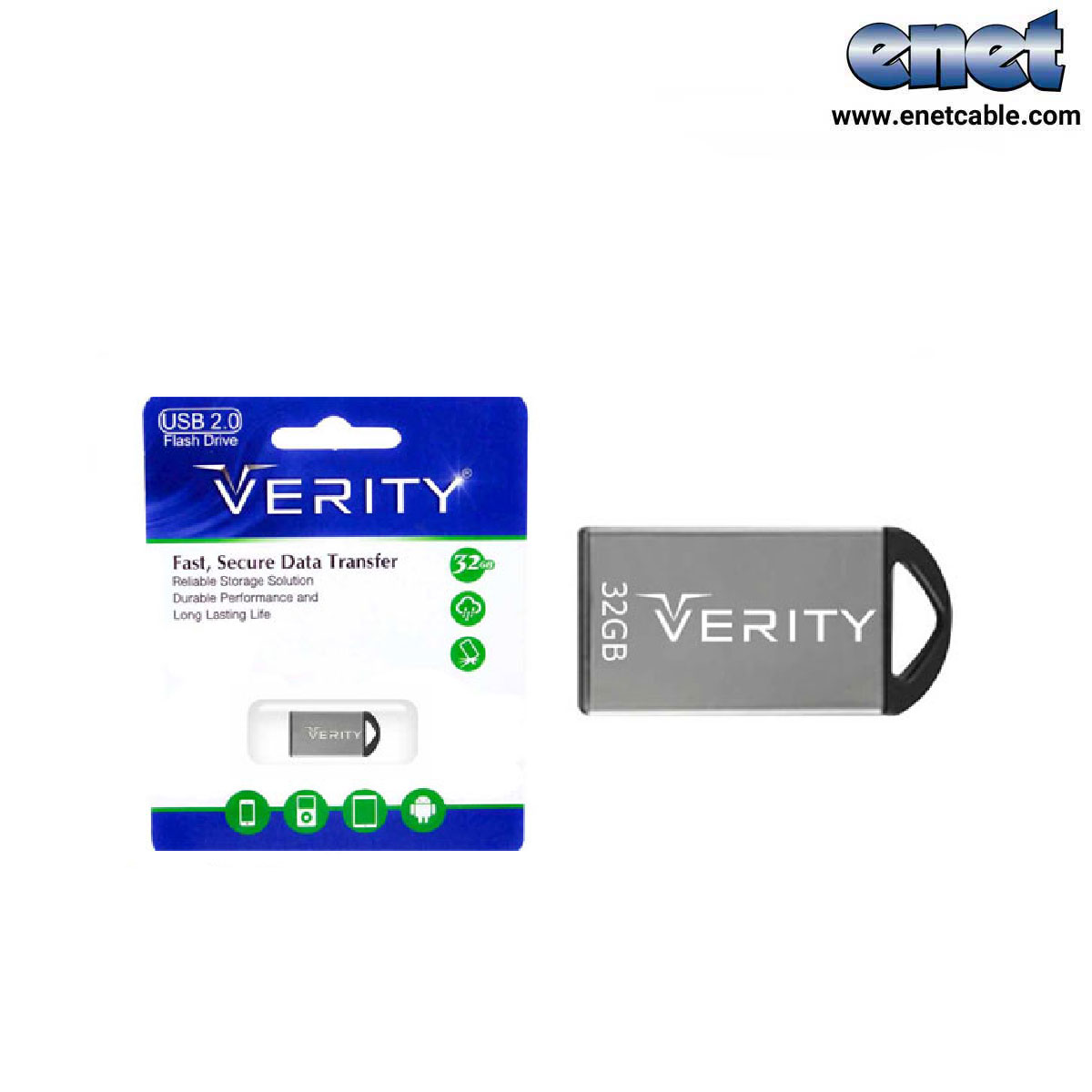 خرید و قیمت عمده فلش ۳۲ گیگ وریتی VERITY-V804 ⭐️| فروشگاه ای‌نت