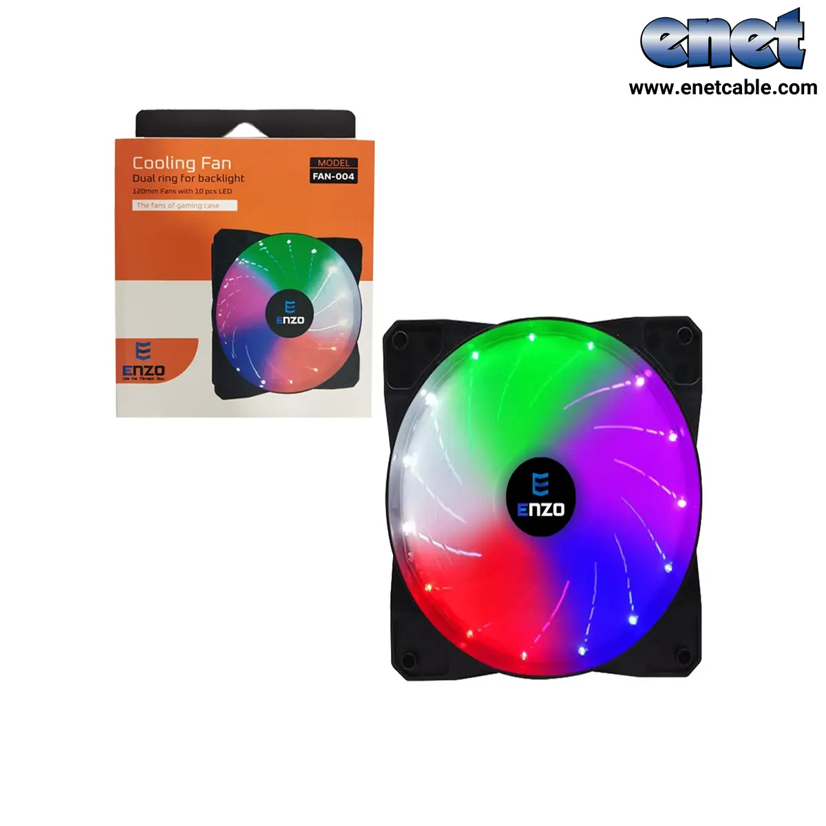 خرید و قیمت عمده فن کیس ۱۲*۱۲گیمینگ مدل Enzo Fan-004 ⭐️| فروشگاه ای‌نت
