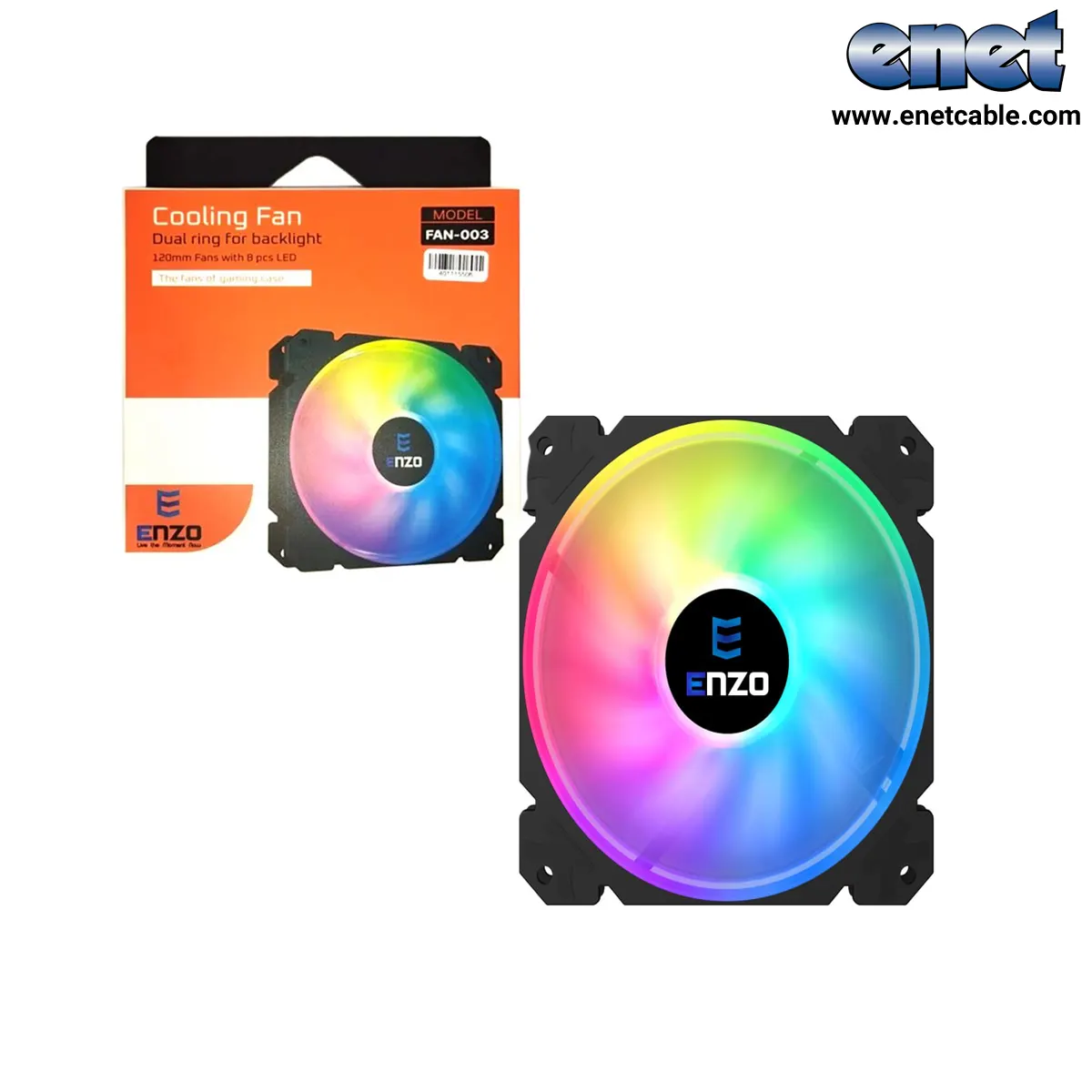 خرید و قیمت عمده فن کیس ۱۲*۱۲گیمینگ انزو Enzo Fan-003 ⭐️| فروشگاه ای‌نت