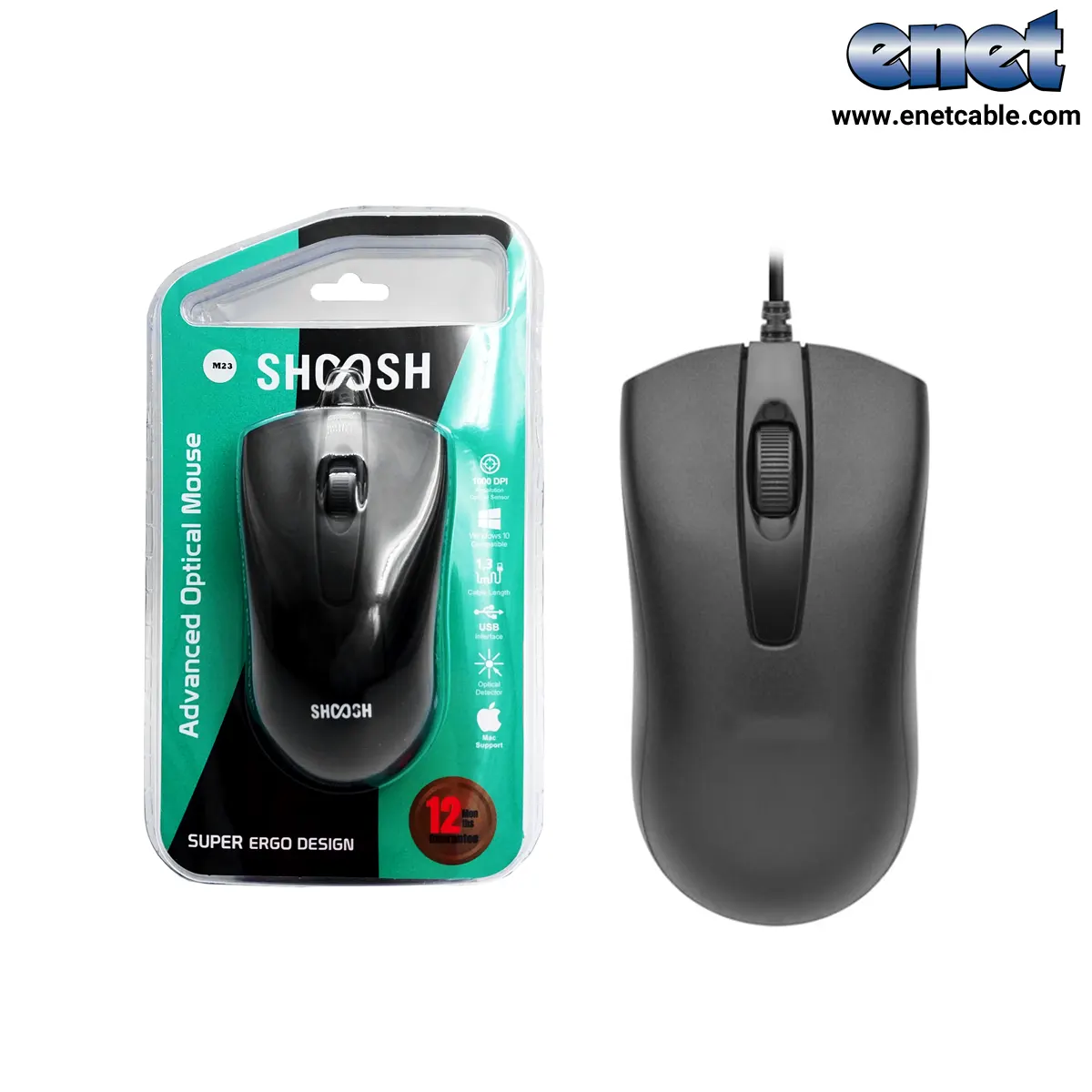 خرید و قیمت عمده موس باسیم شوش SHOOSH M23 ⭐️| فروشگاه ای‌نت