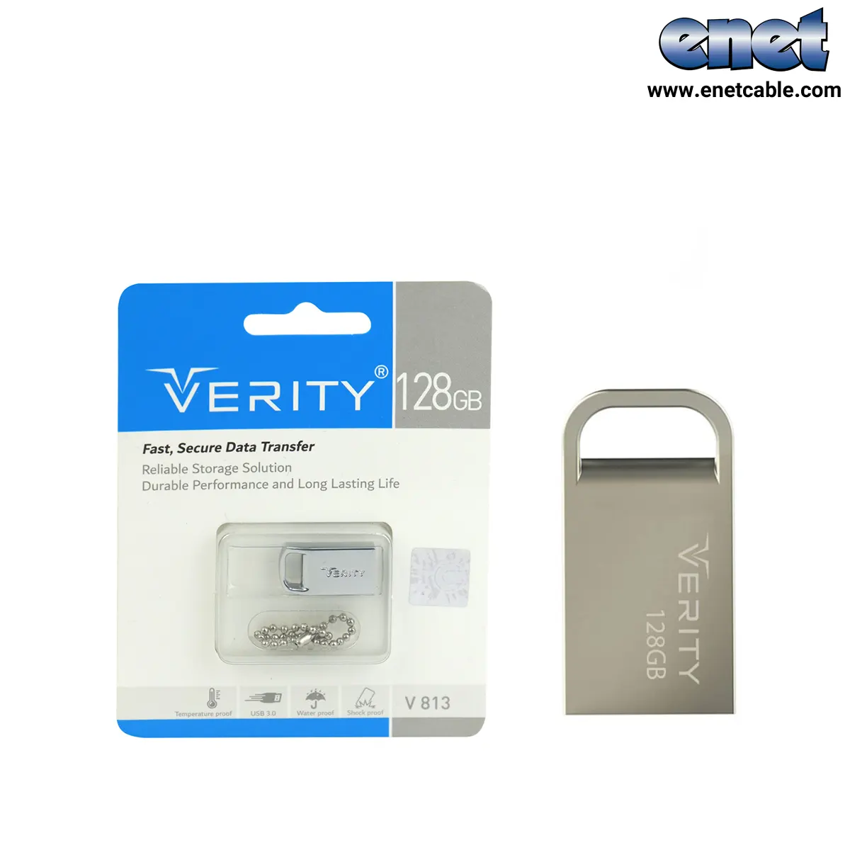خرید و قیمت عمده فلش ۱۲۸ گیگ Verity مدل V۸۱۳ USB3 ⭐️| فروشگاه ای‌نت