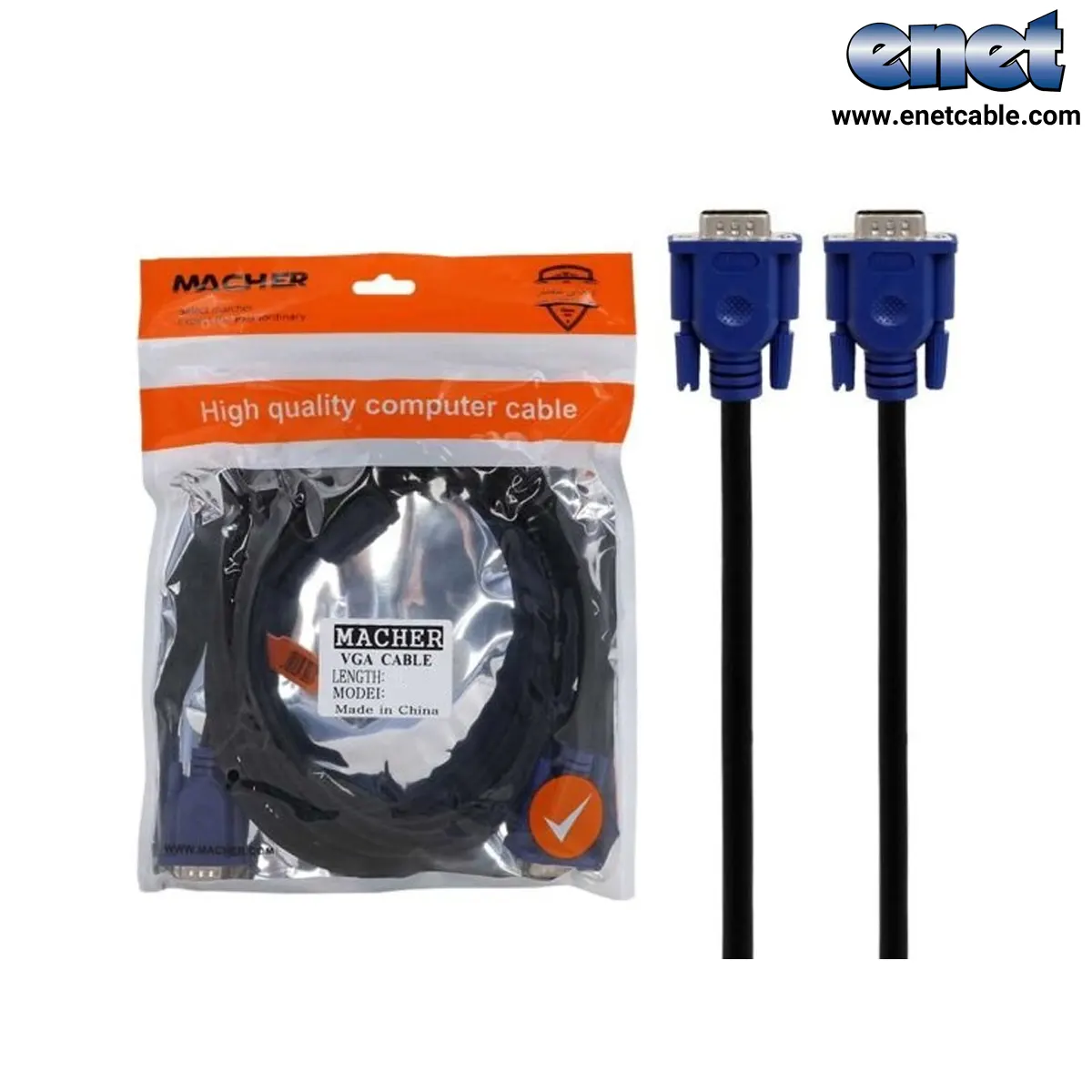 خرید و قیمت عمده کابل VGA3+4 مچر ۵ متری ⭐️| فروشگاه ای‌نت