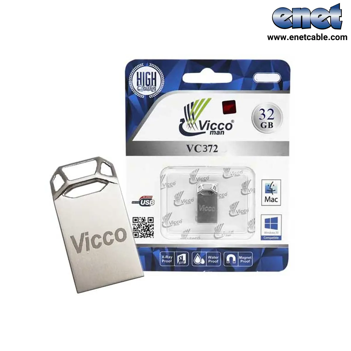 خرید و قیمت عمده فلش ۳۲ گیگ ویکومن Vicco VC382 USB3.0 ⭐️| فروشگاه ای‌نت