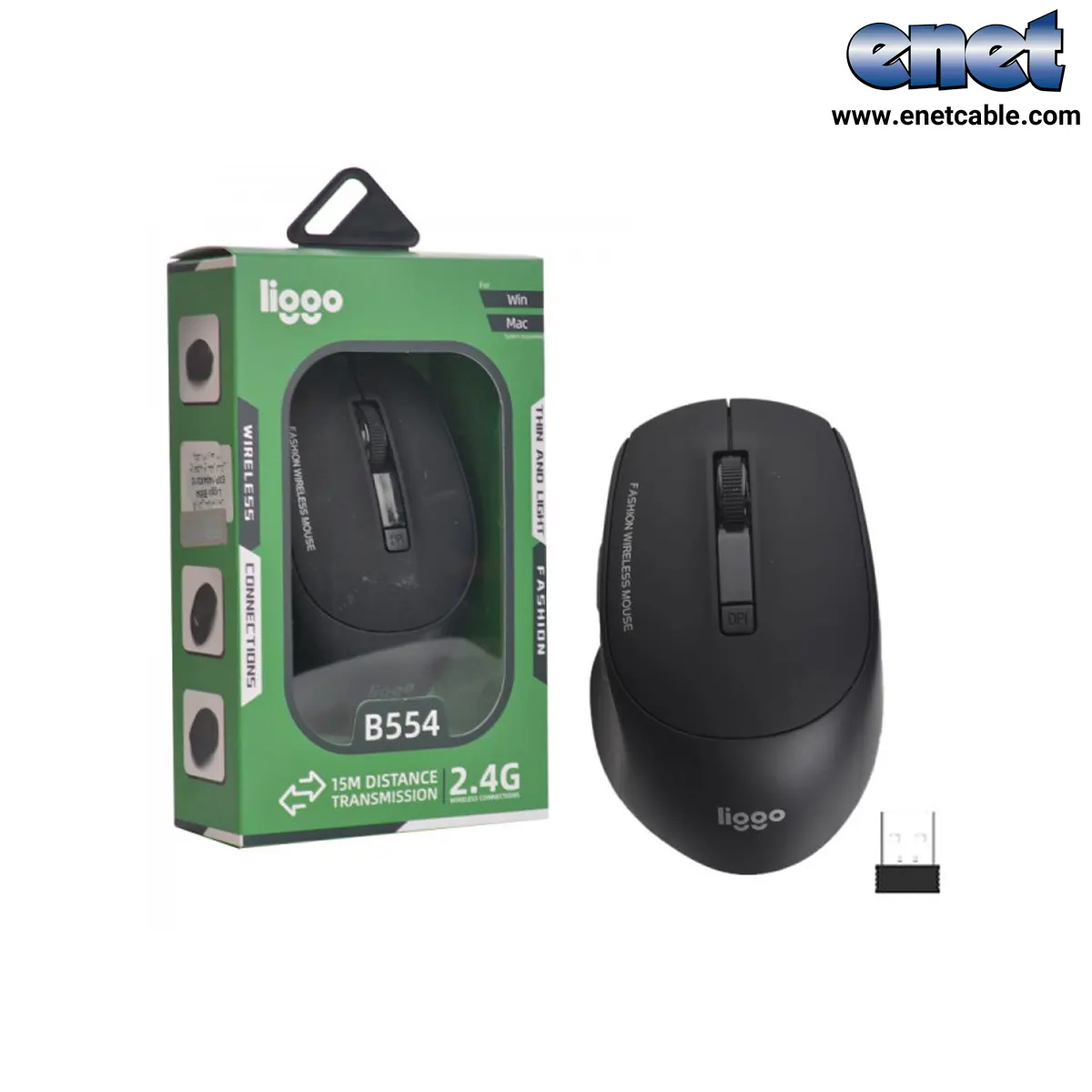 خرید و قیمت عمده موس بی سیم لیگو LIGGO-B554 ⭐️| فروشگاه ای‌نت