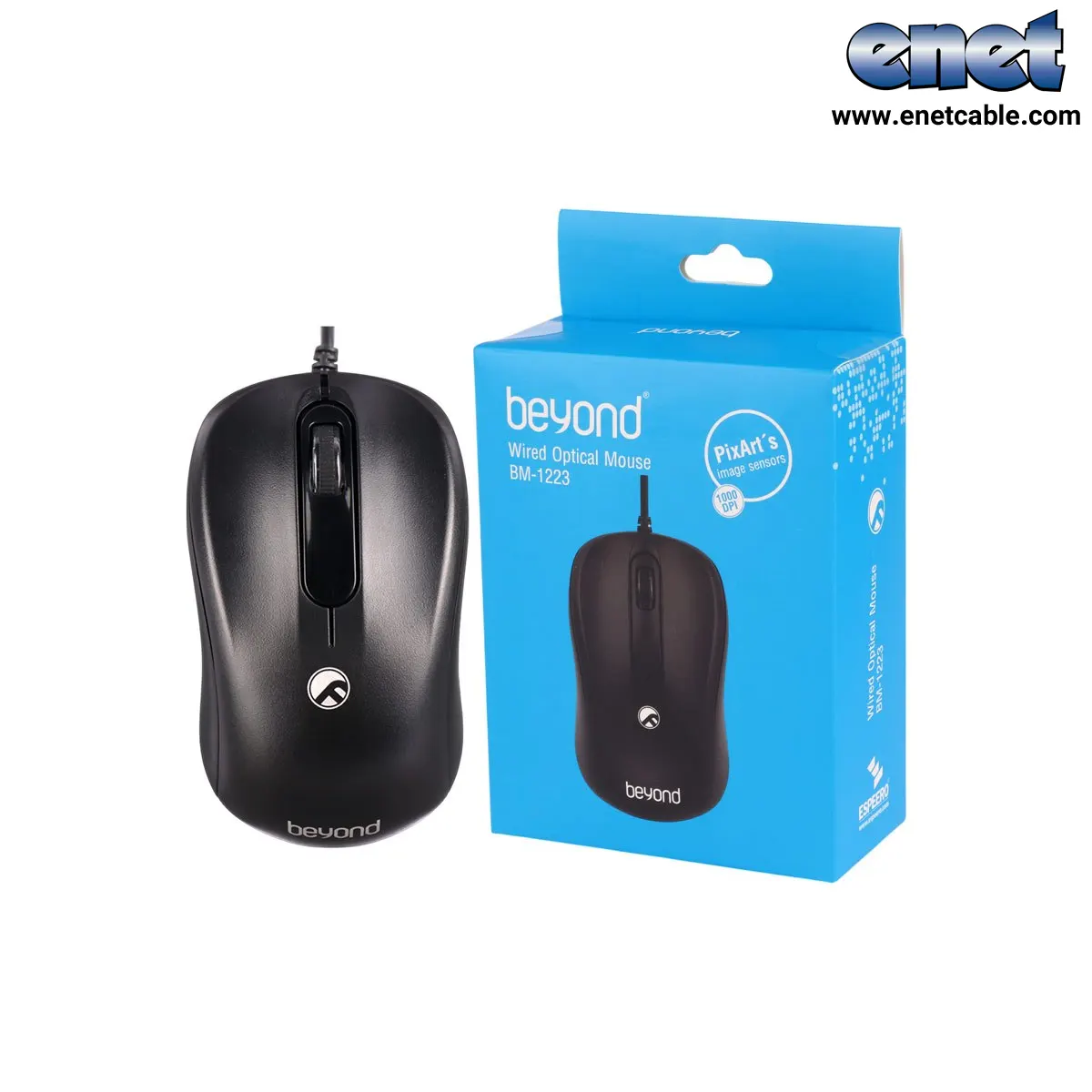 خرید و قیمت عمده موس باسیم بیاند BEYOND BM-1223 ⭐️| فروشگاه ای‌نت