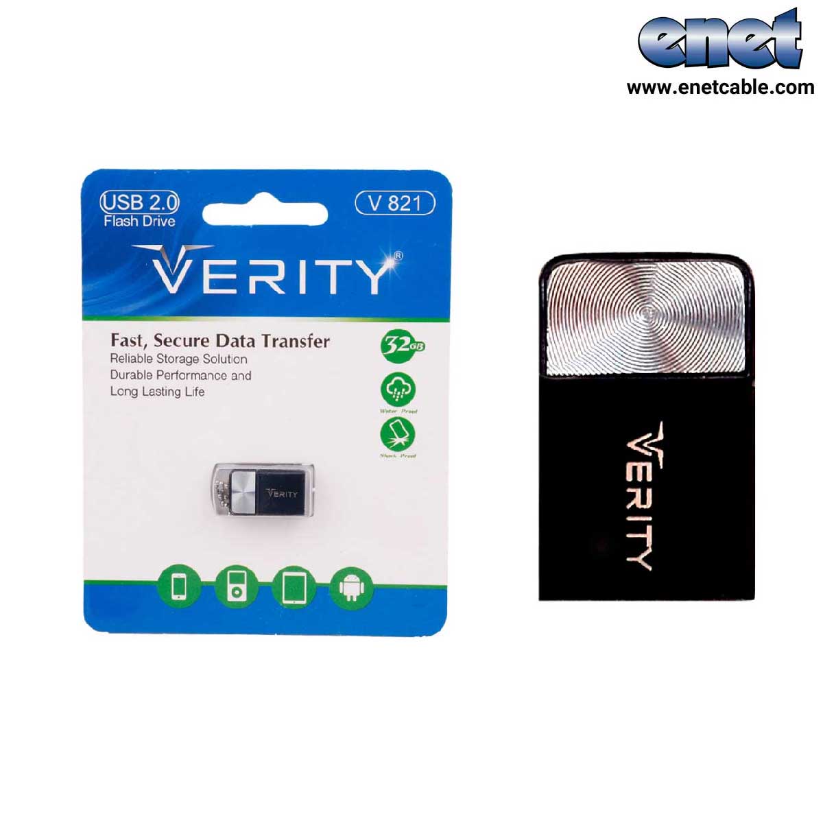 خرید و قیمت عمده فلش ۳۲ گیگ Verity مدل V821 ⭐️| فروشگاه ای‌نت