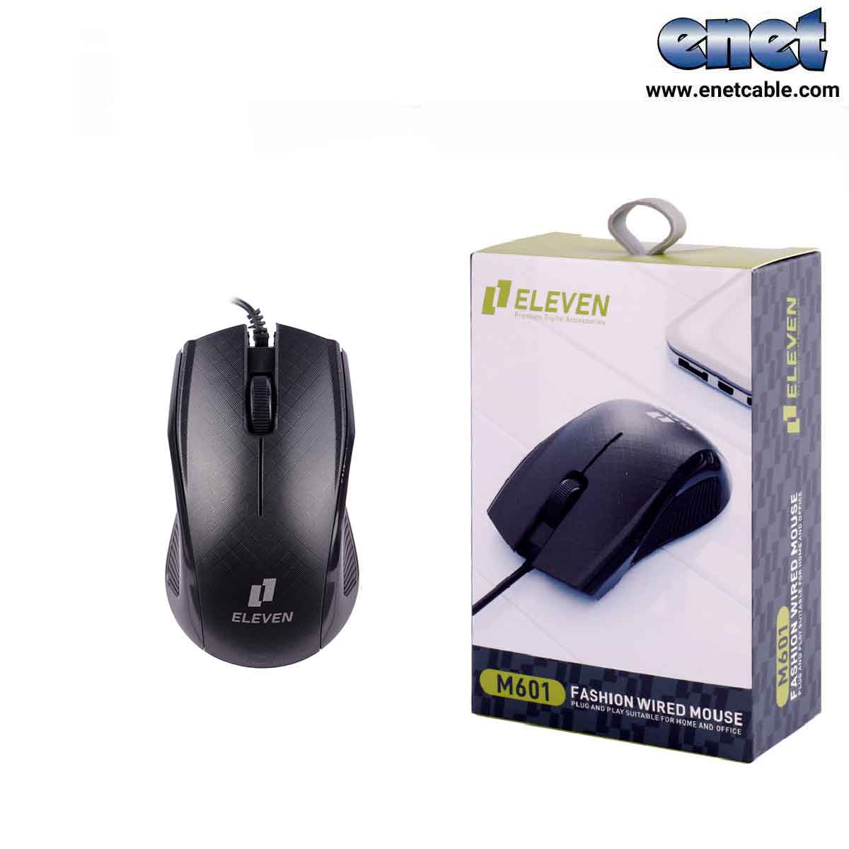 خرید و قیمت عمده موس سیمدار الون ELEVEN-M601 ⭐️| فروشگاه ای‌نت