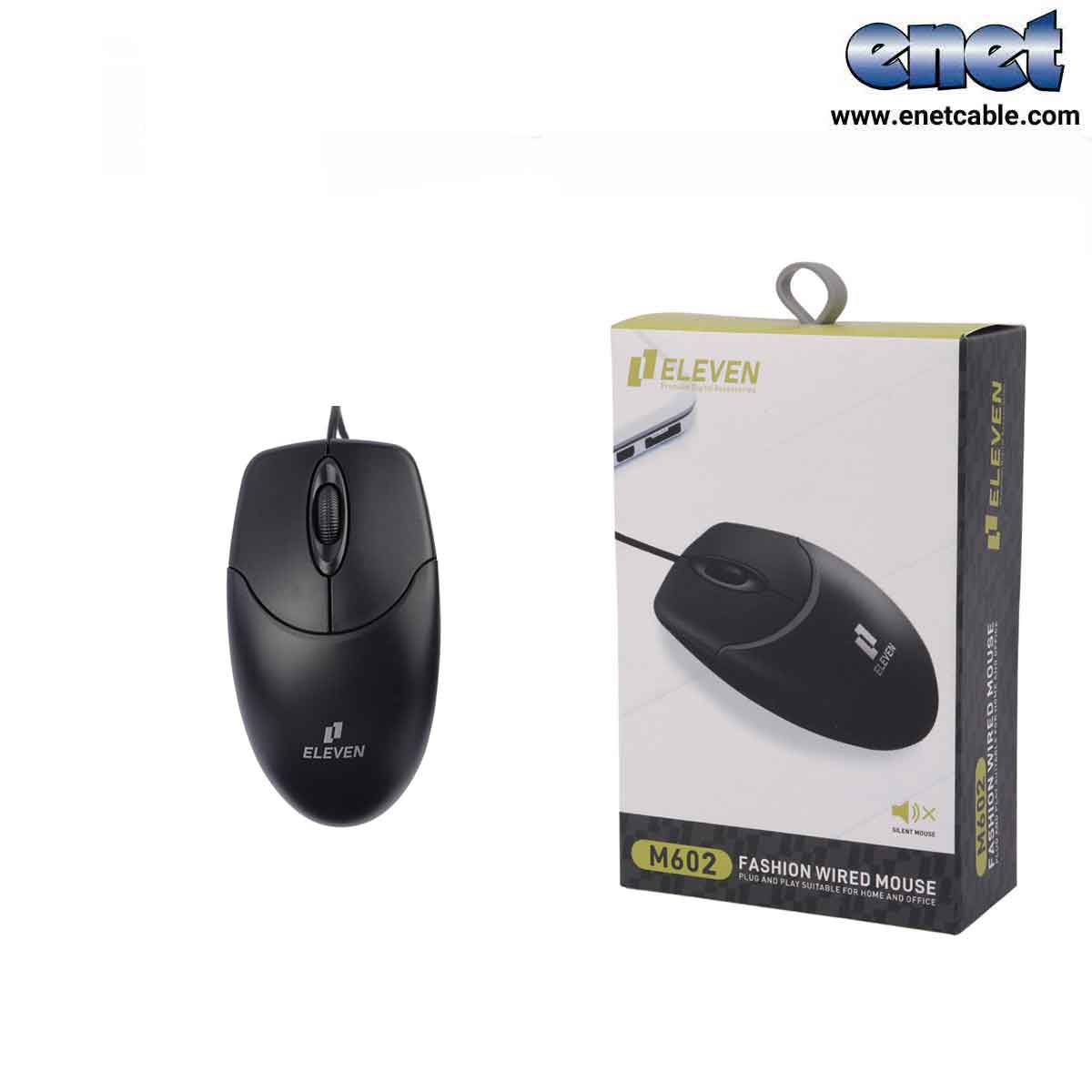 خرید و قیمت عمده موس سیمدار الون ELEVEN-M602 ⭐️| فروشگاه ای‌نت