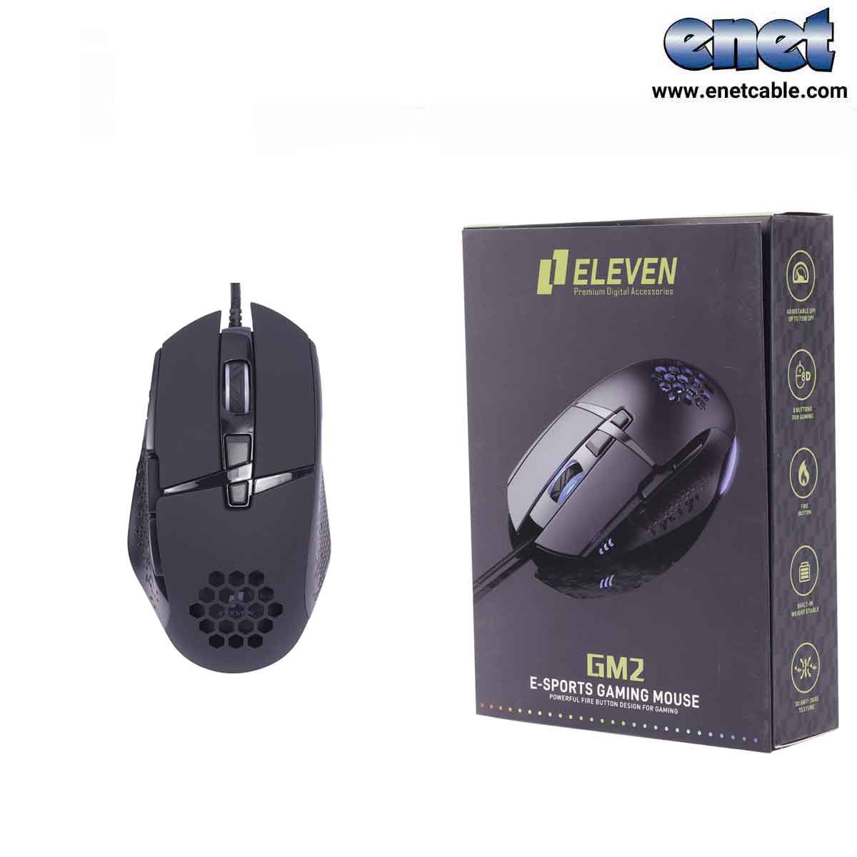 خرید و قیمت عمده موس گیمینگ الون Eleven GM2 ⭐️| فروشگاه ای‌نت