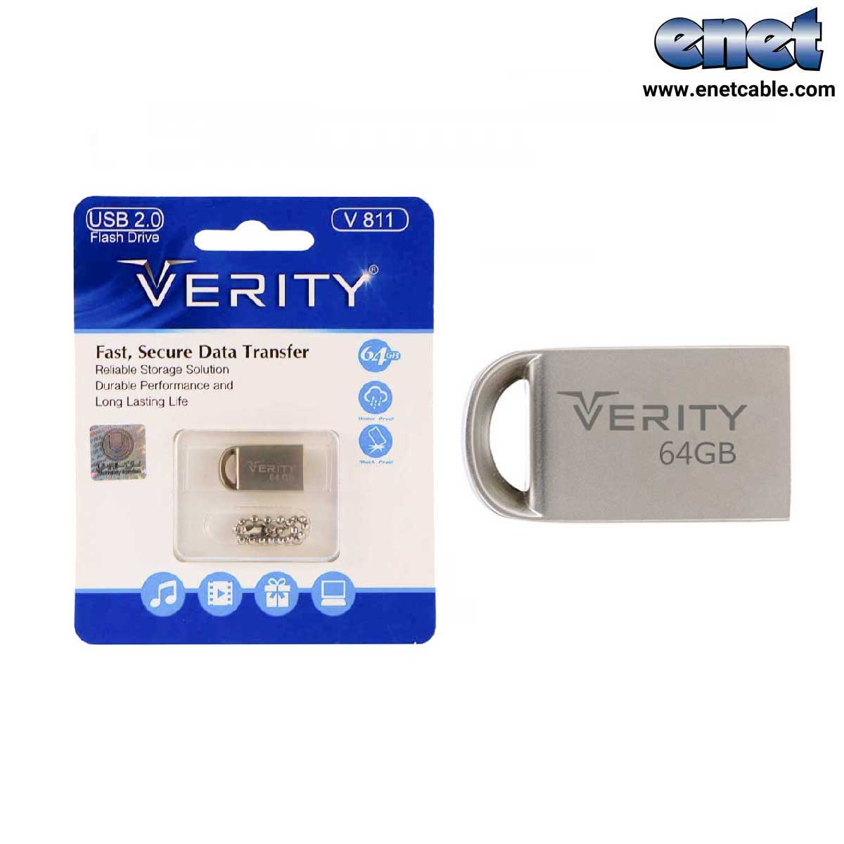 خرید و قیمت عمده فلش ۶۴ گیگ وریتی VERITY V811 ⭐️| فروشگاه ای‌نت