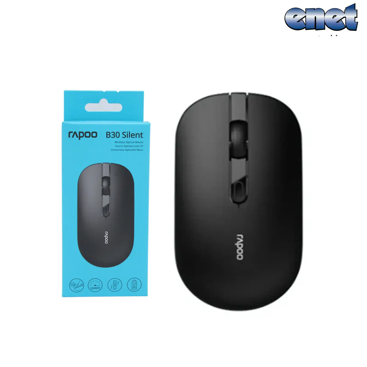 خرید و قیمت عمده موس بی سیم رپو RAPOO-B30 SILENT ⭐️| فروشگاه ای‌نت