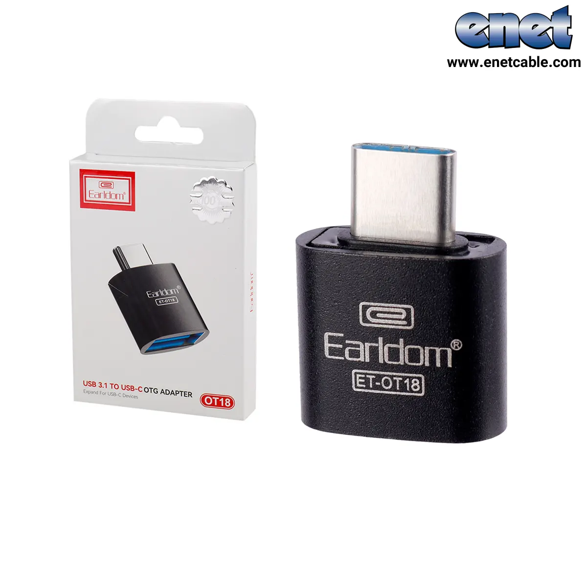 خرید و قیمت عمده OTG تایپ سی OT18 ارلدام/EARLDOM ⭐️| فروشگاه ای‌نت