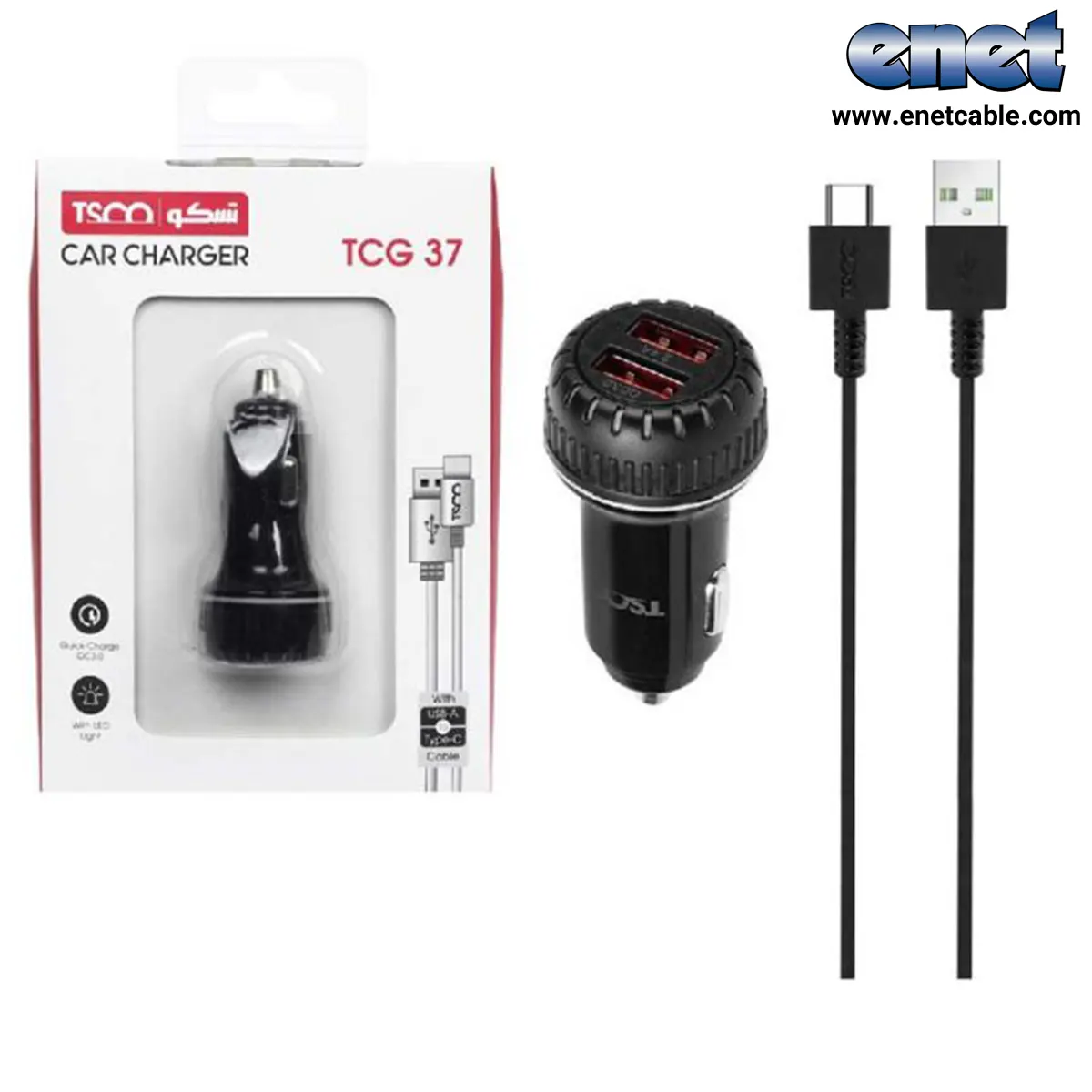 خرید و قیمت عمده شارژر فندکی TCG-37 تسکو/TSCO ⭐️| فروشگاه ای‌نت